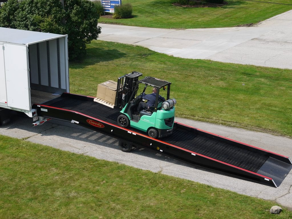 Copperloy Forklift Ramp | Hydraulic Yard Ramp Products